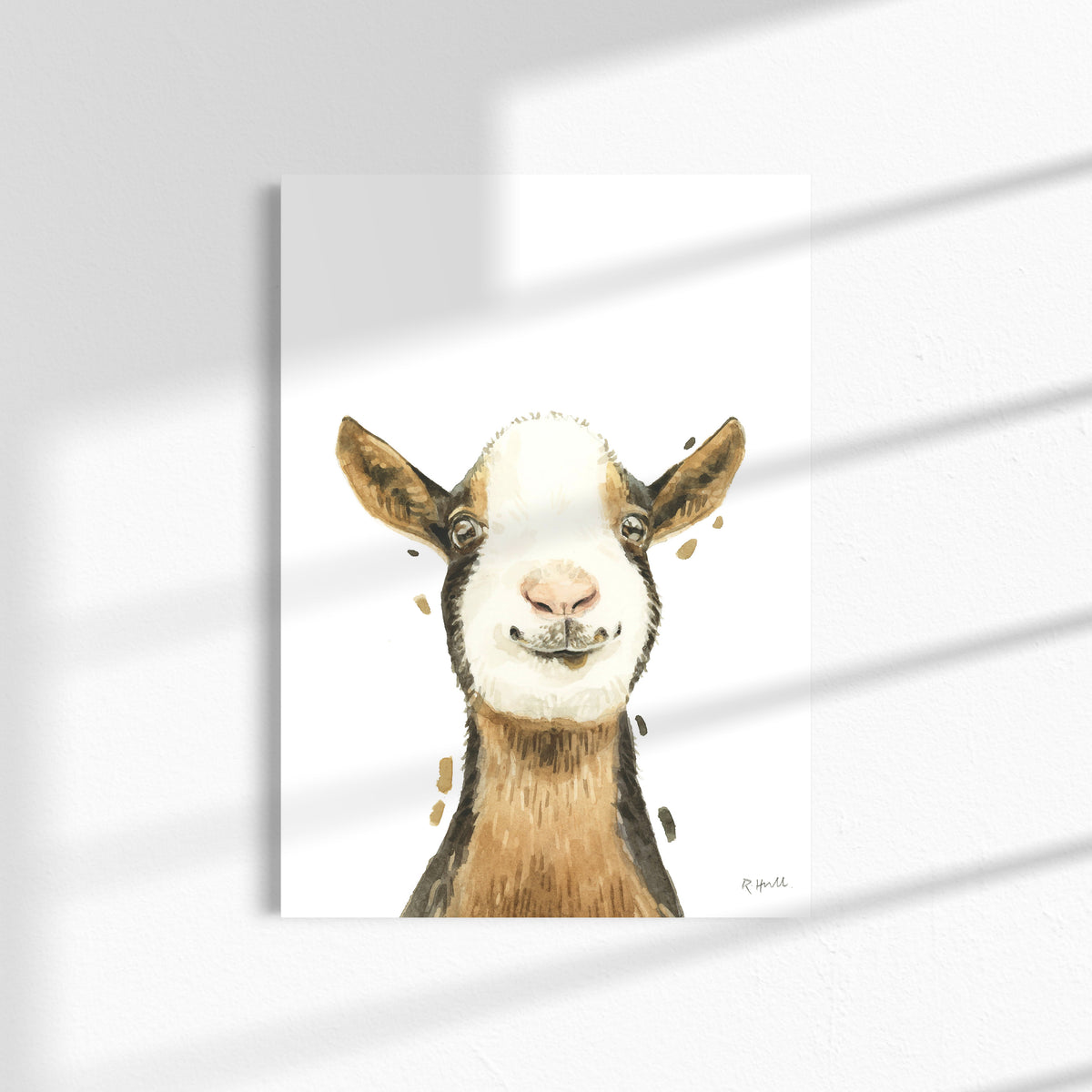 Goat A4/Letter Watercolour Print – Robert James Hull